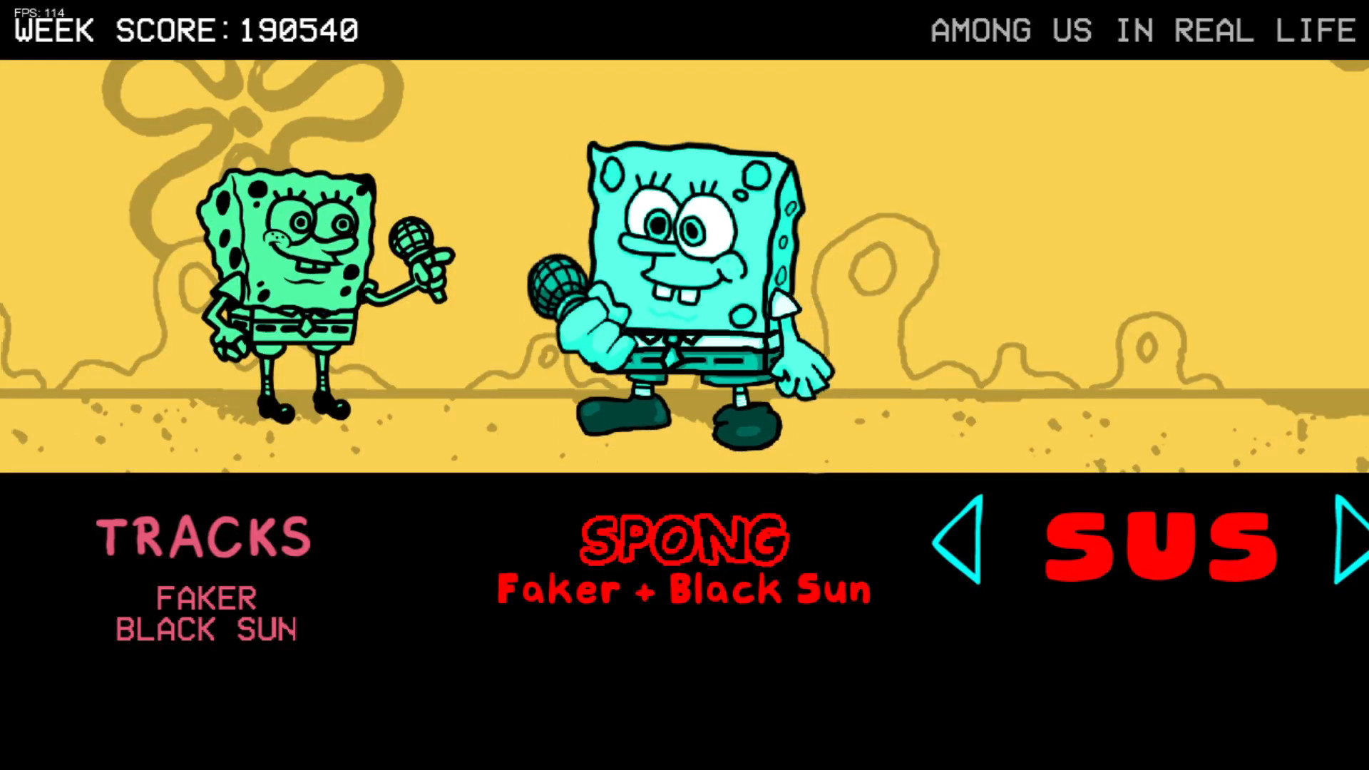 Spong & Spongebob sing Faker & BLACK SUN Mod for Friday Night Funkin ...