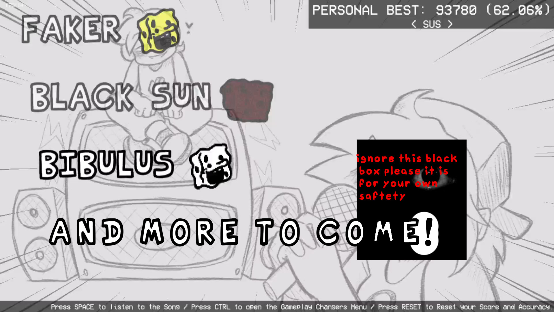 Spong & Spongebob sing Faker & BLACK SUN Mod for Friday Night Funkin ...