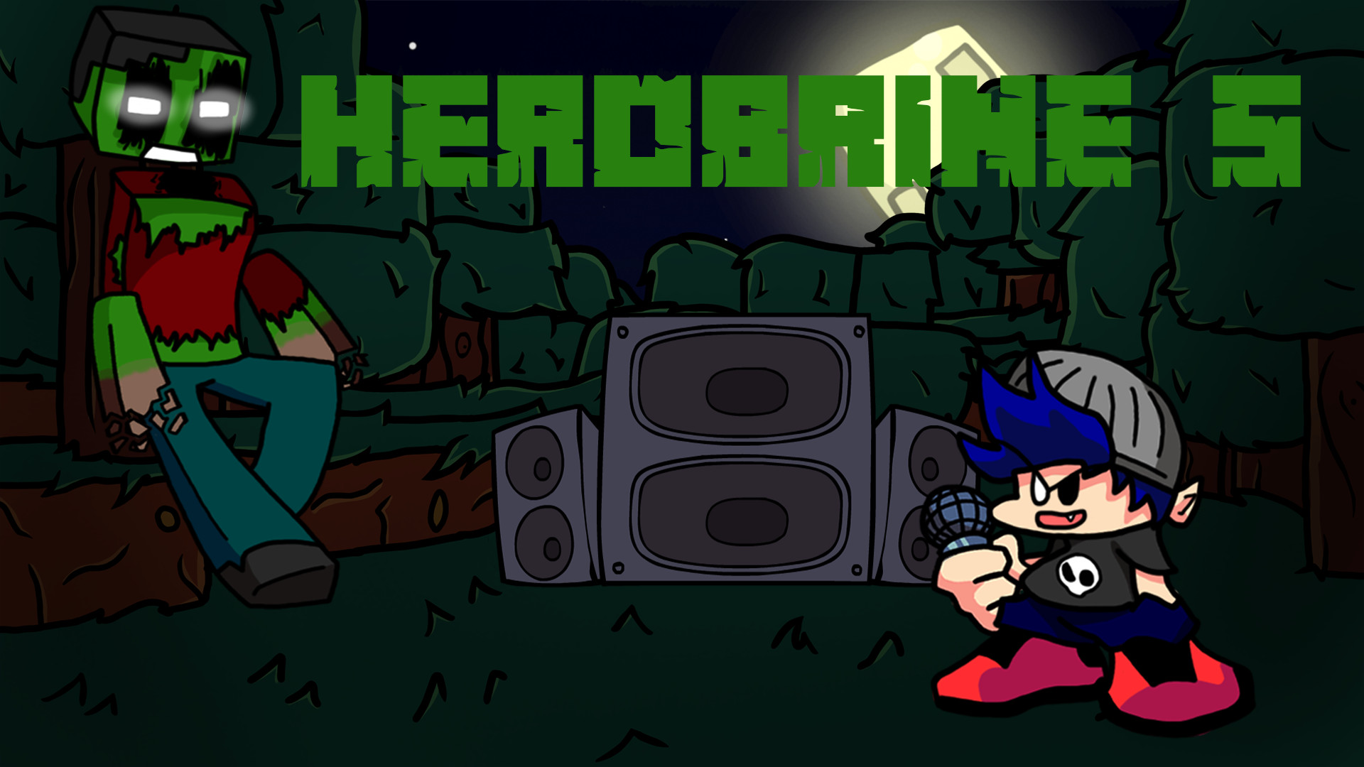 VS Herobrine S Mod for Friday Night Funkin' | FNF Mods