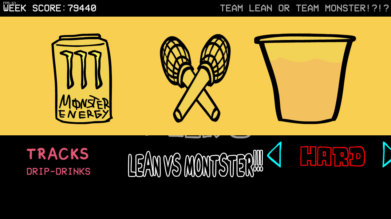 Lean vs Monster!!!11!!1! [Friday Night Funkin'] [Mods]