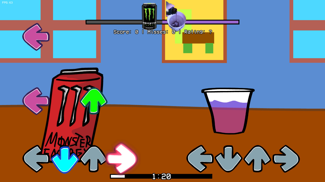 Lean vs Monster!!!11!!1! [Friday Night Funkin'] [Mods]