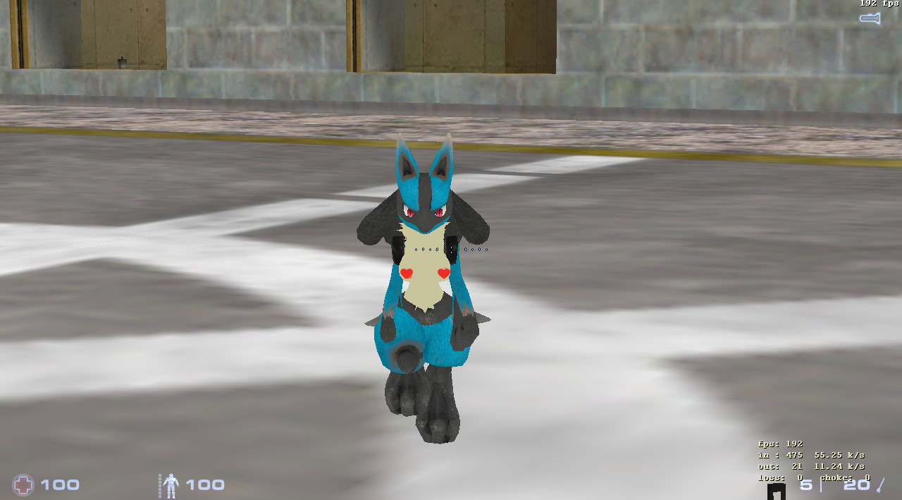 Feminine lucario for Snarks (low polygons) Mod for Sven Co-op | SC Mods