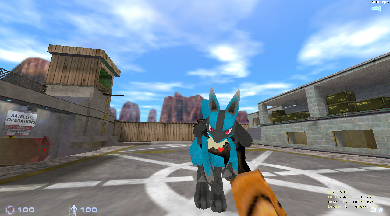Feminine lucario for Snarks (low polygons) Mod for Sven Co-op | SC Mods