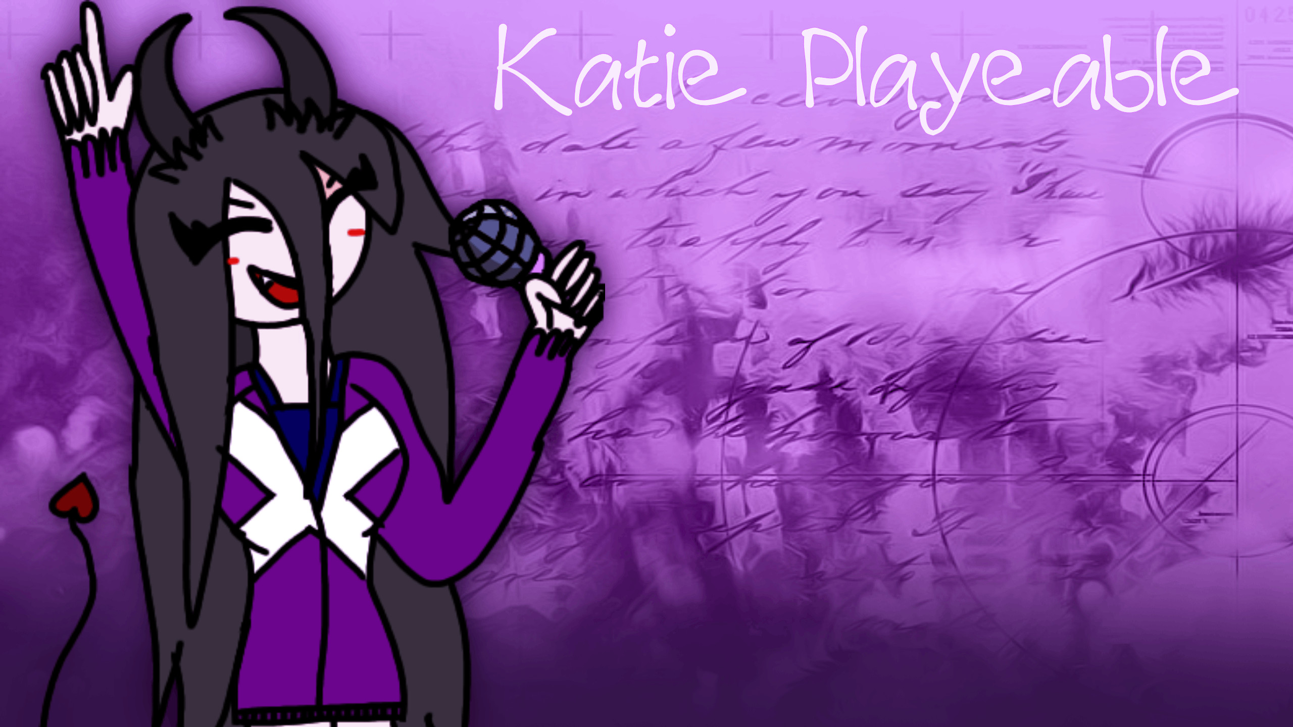 Katie (My oc) Playeable for multi Mod for Friday Night Funkin' | FNF Mods
