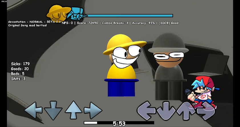 VS Dave and Bambi:High Effort Devastation Mod for Friday Night Funkin ...