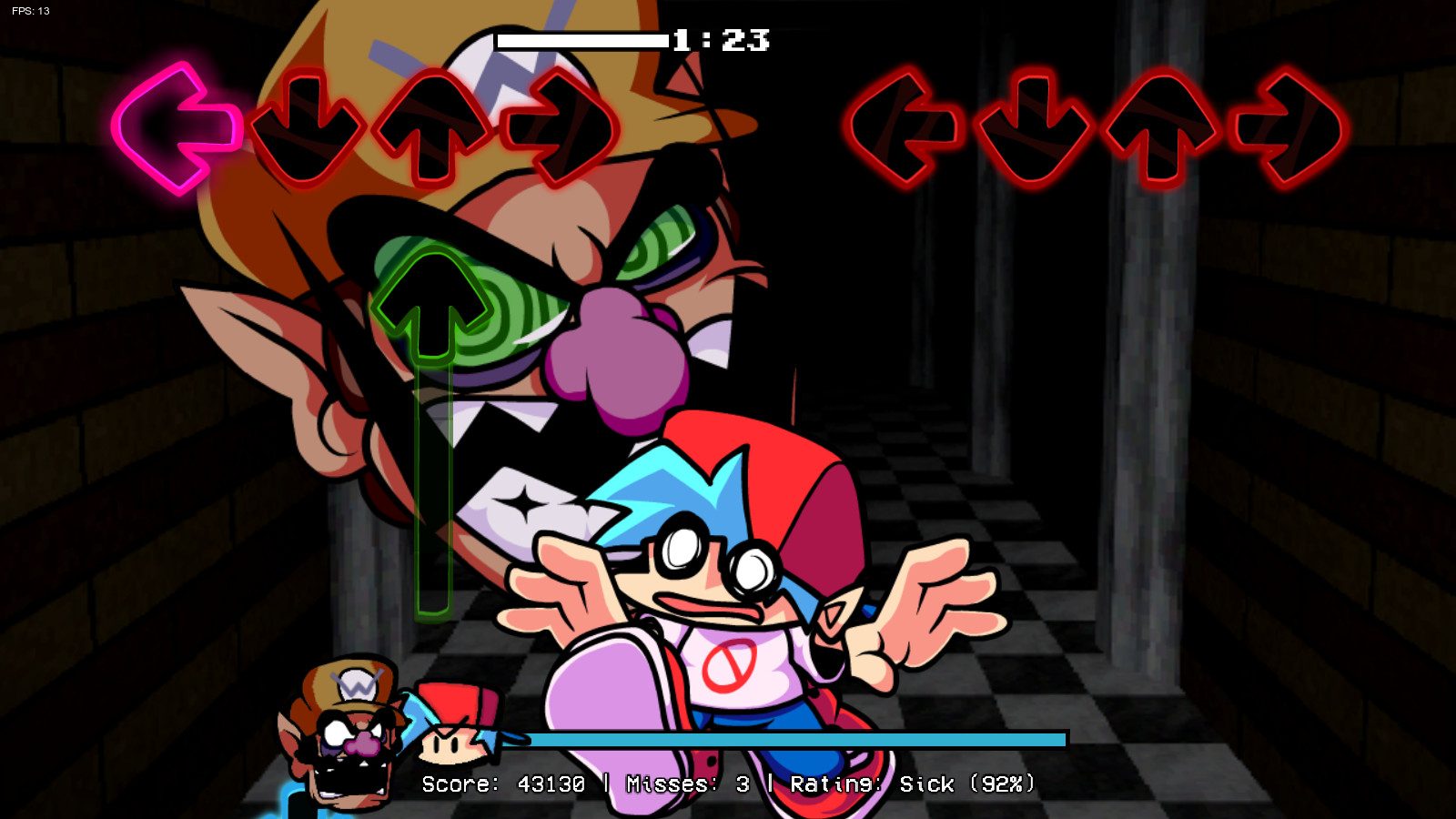 FNF Mario's Madness Colored icon FNF Mod for Friday Night Funkin' | FNF Mods
