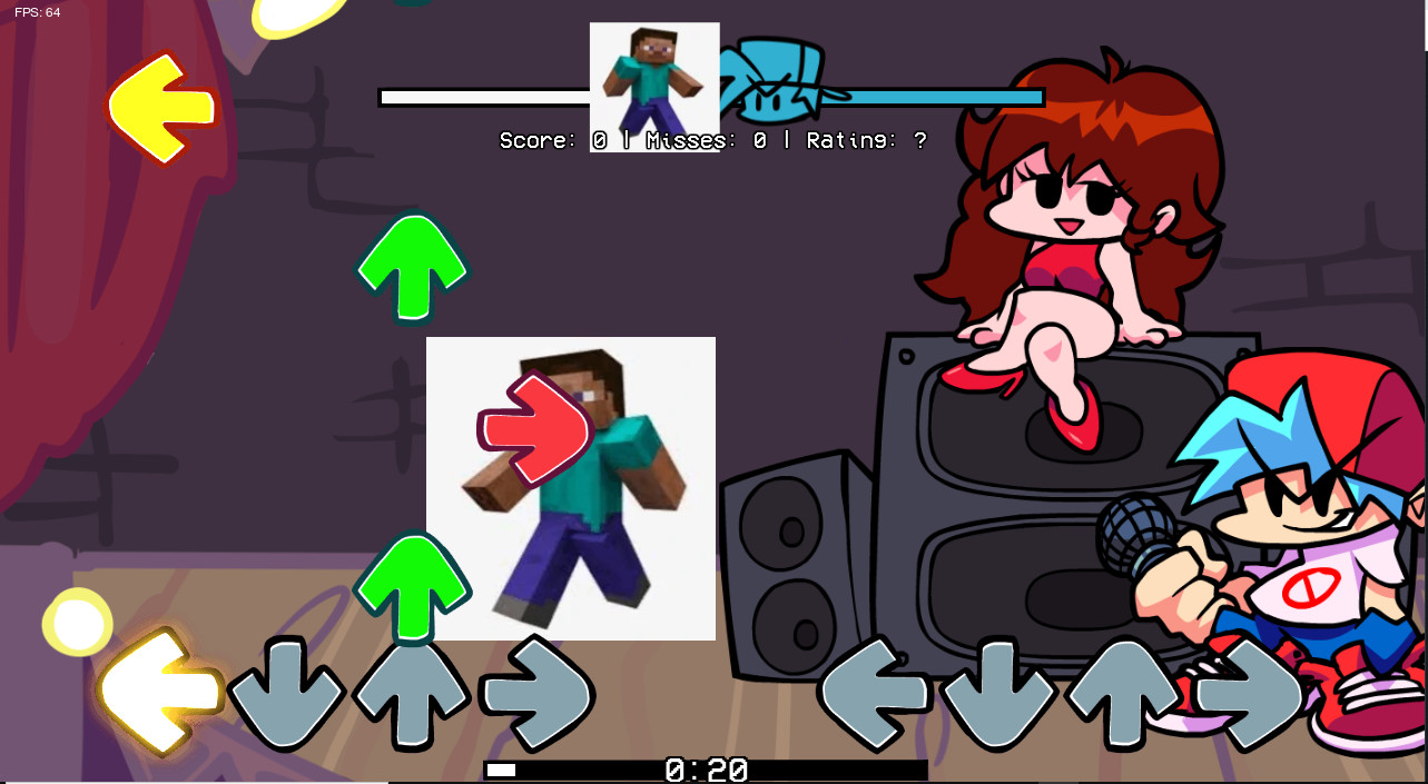 Vs stev fanmade track: pickaxe Mod for Friday Night Funkin' | FNF Mods