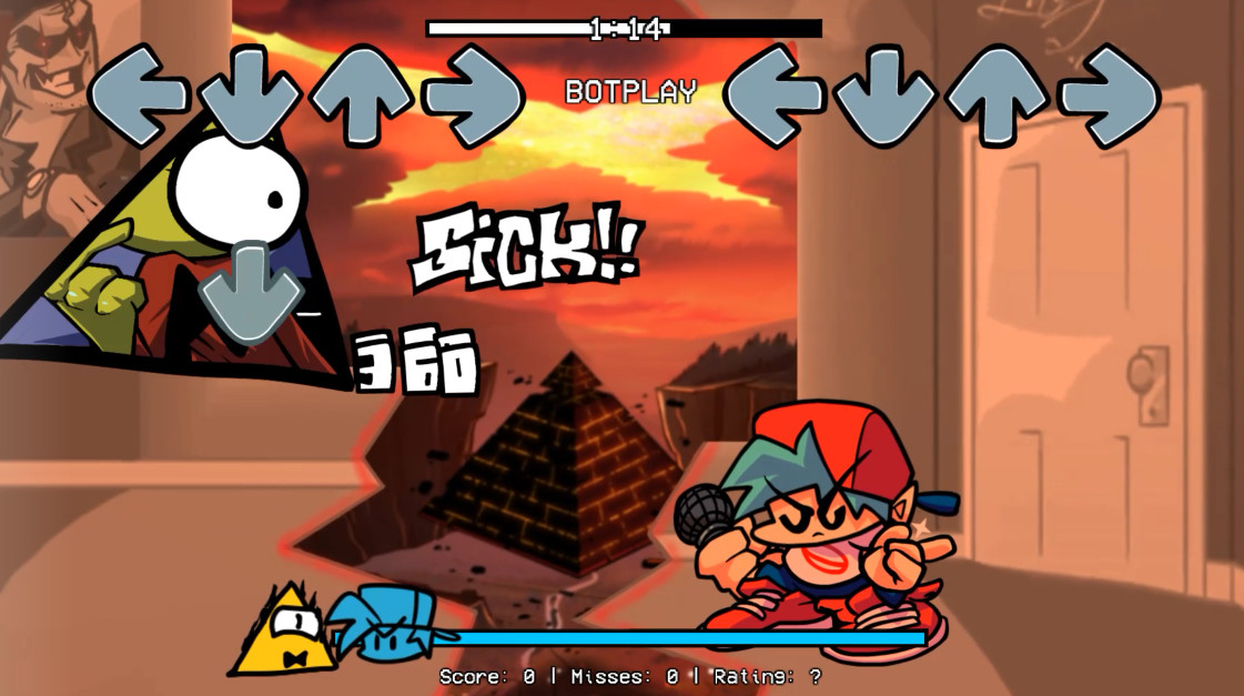 Vs Bill Cipher FUll Week-Fanmade [Friday Night Funkin'] [Mods]