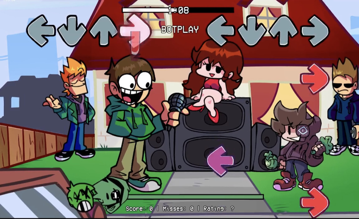 Challeng-Edd but with StickyBM Mod for Friday Night Funkin' | FNF Mods