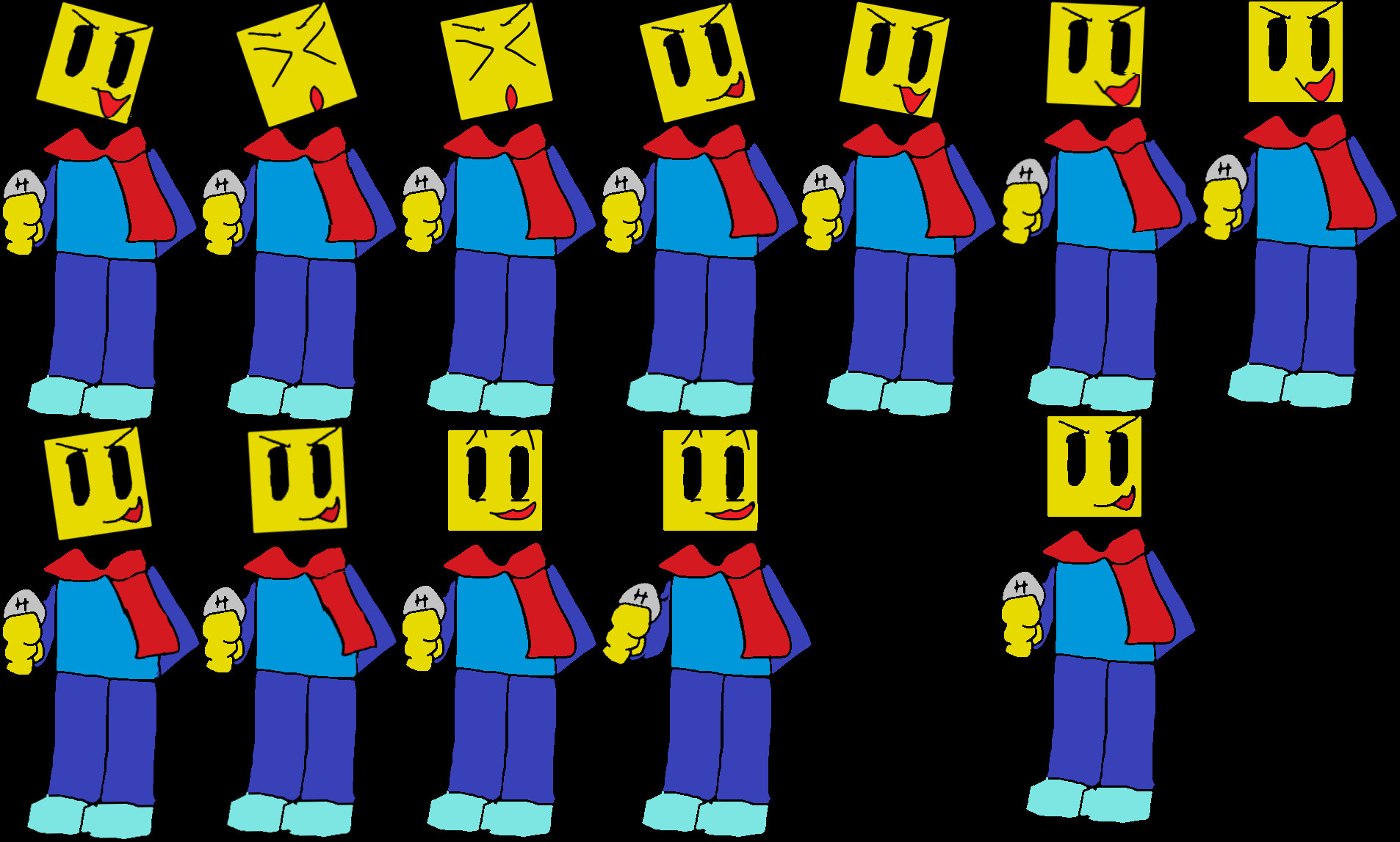 Mr. Cube sprite pack!!! [Friday Night Funkin'] [Mods]