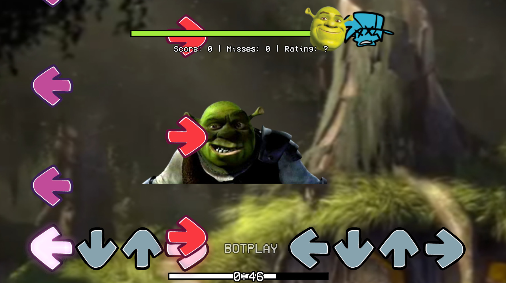 vs shrek!!1!1!1!1 (W.I.P) Mod for Friday Night Funkin' | FNF Mods