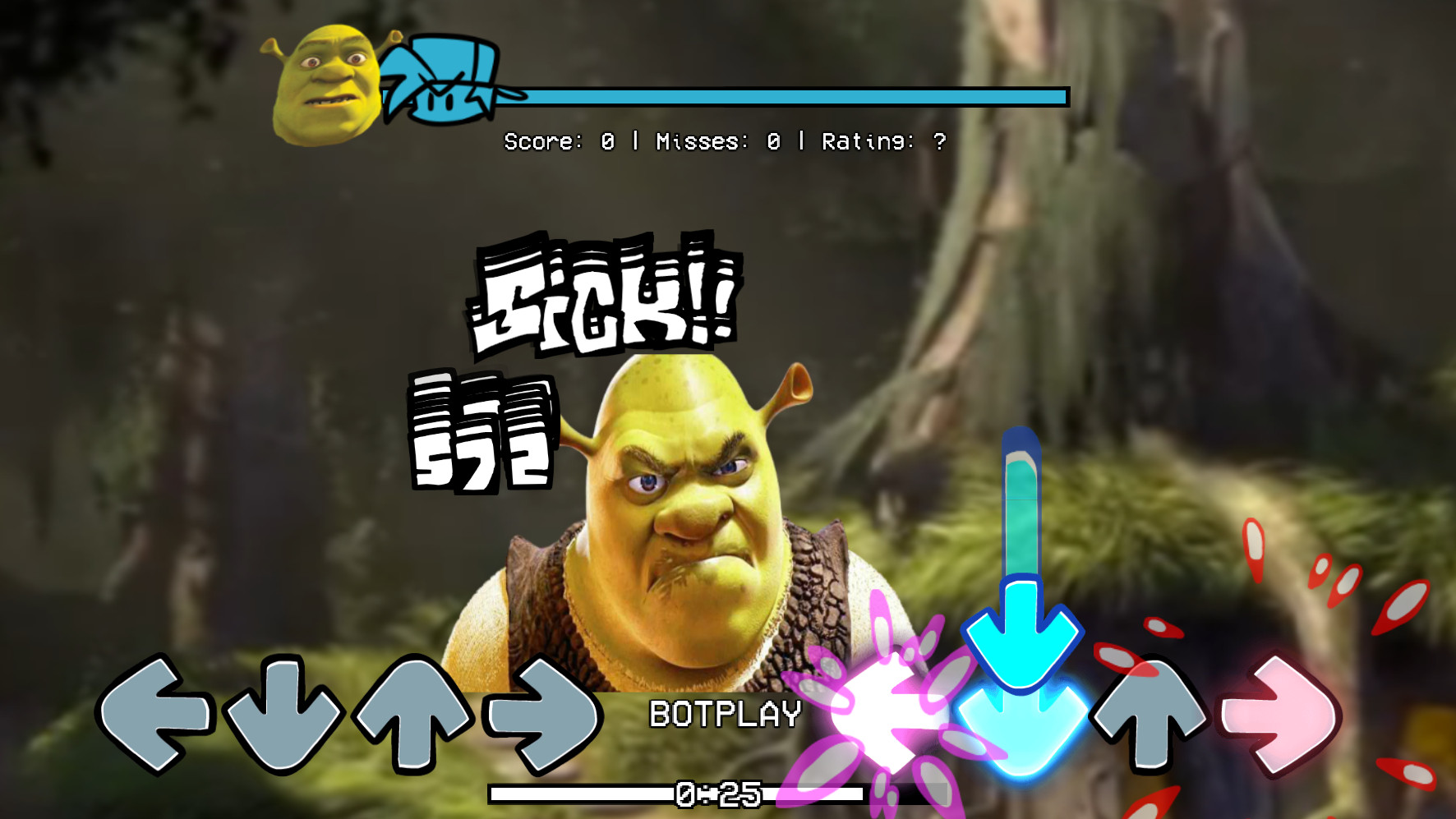 vs shrek!!1!1!1!1 (W.I.P) Mod for Friday Night Funkin' | FNF Mods