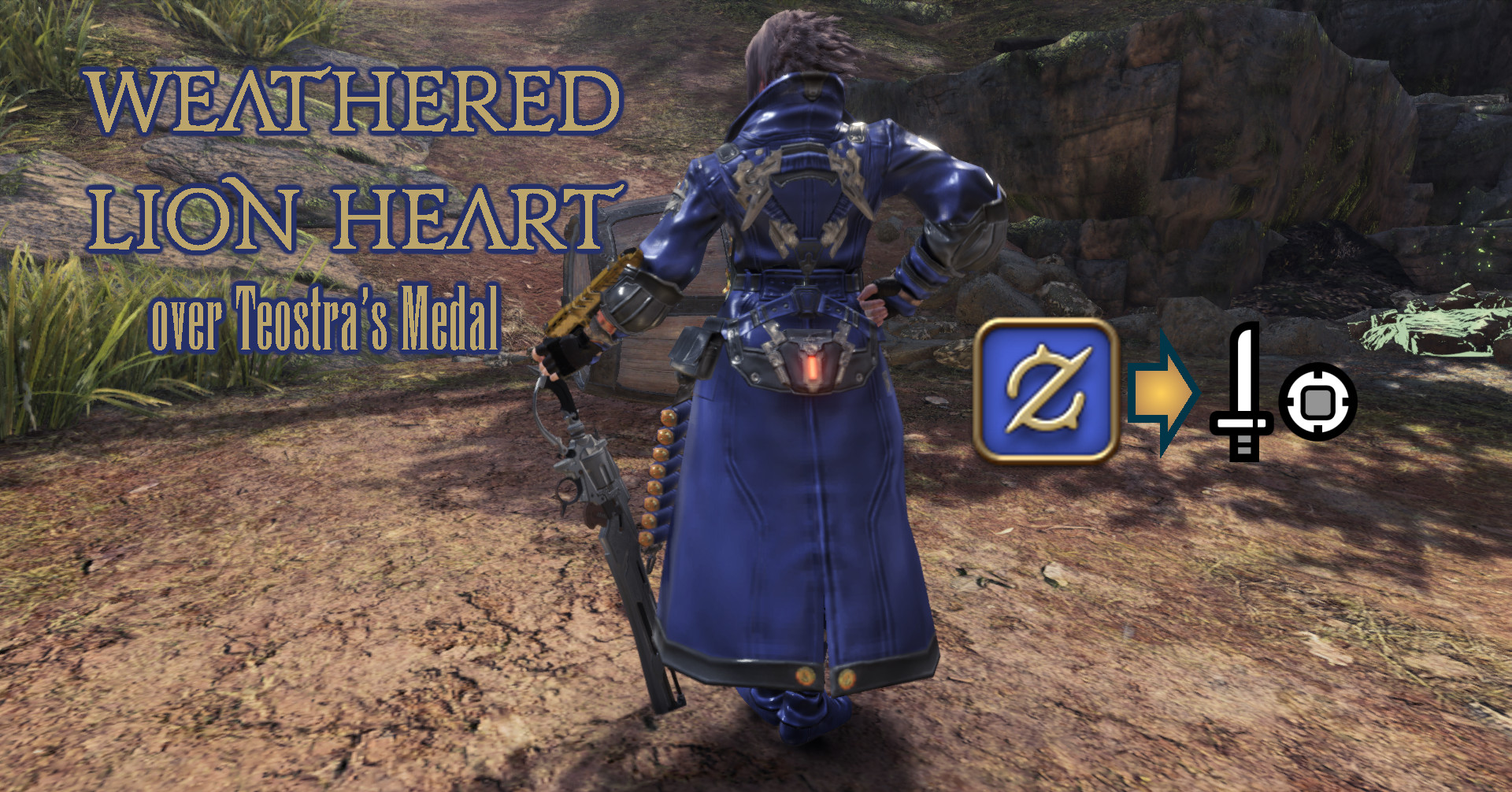 FFXIV - Idealized Bodyguard (ShB Lv80 GNB Gear) [Monster Hunter: World ...