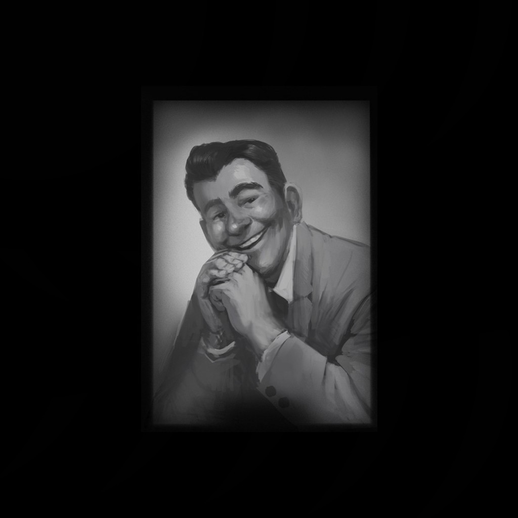 Cave Johnson concept art portrait Mod for Portal 2 | P2 Mods