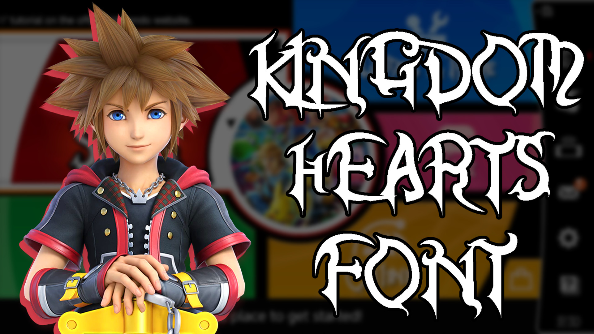 Kingdom Hearts Font Mod for Super Smash Bros. Ultimate | SSBU Mods
