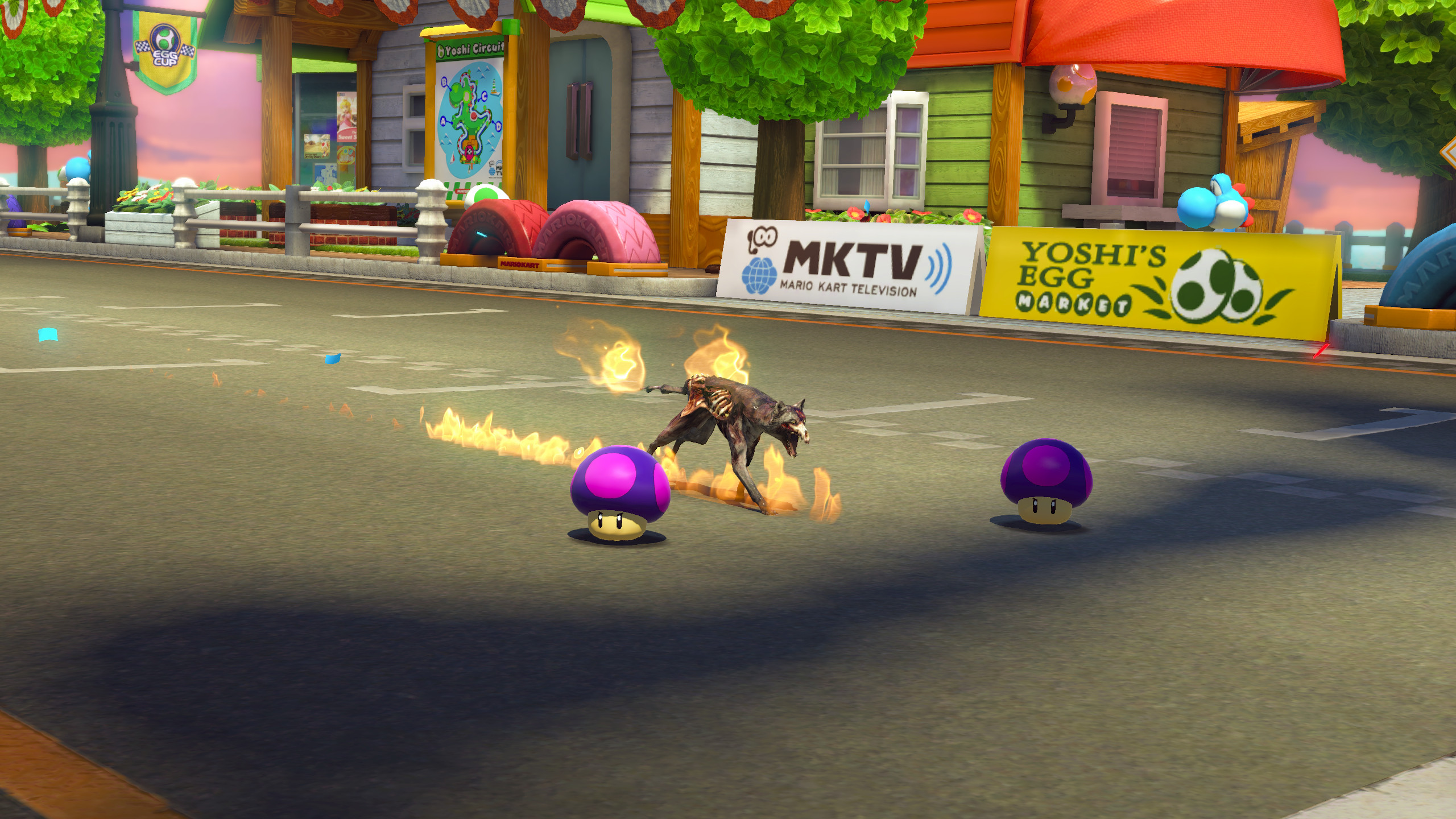 On-Foot Hellhound Mod for Mario Kart 8 | MK8 Mods