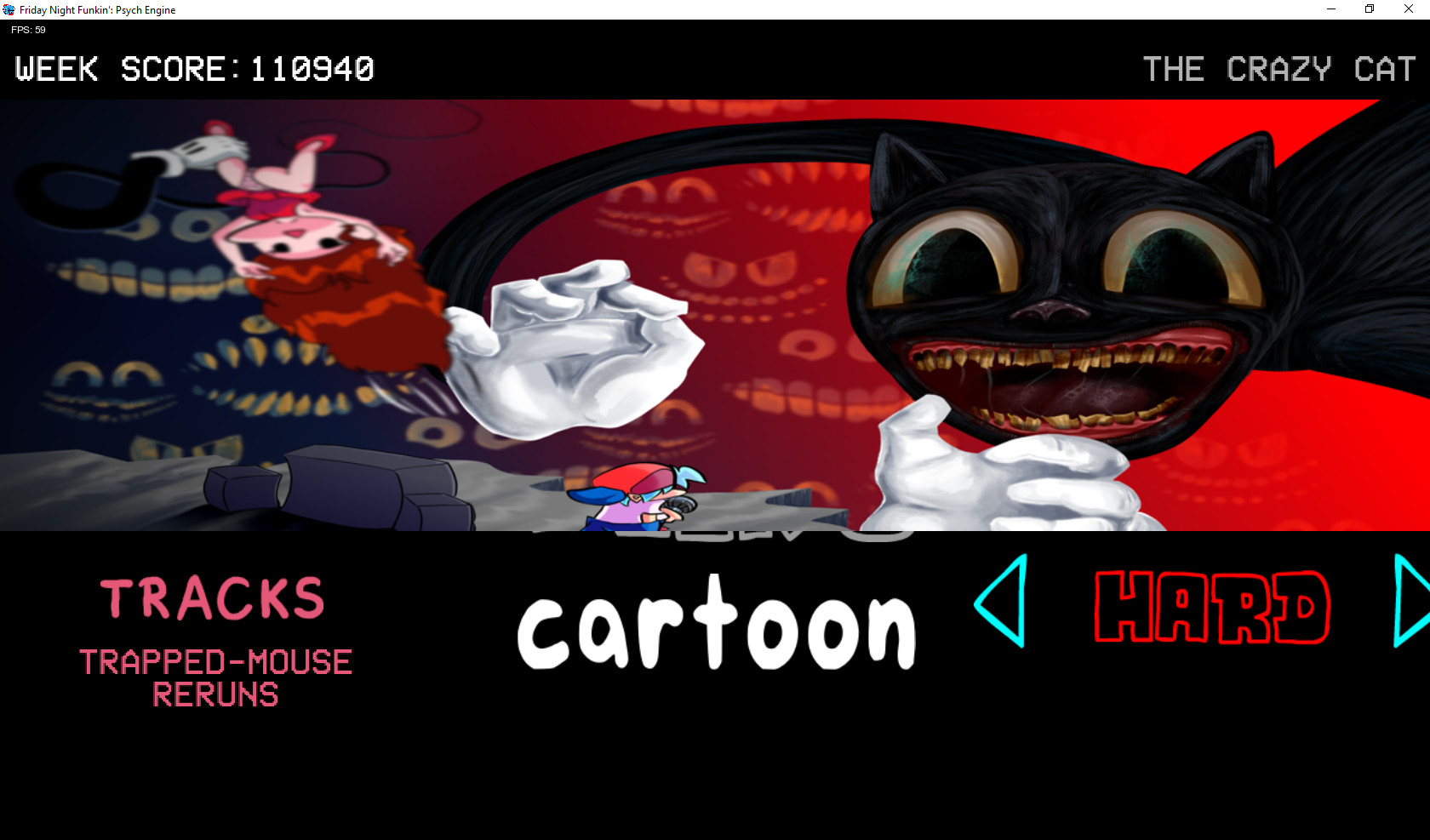 friday night funkin psych engine vs cartoon cat v3 Mod for Friday Night ...