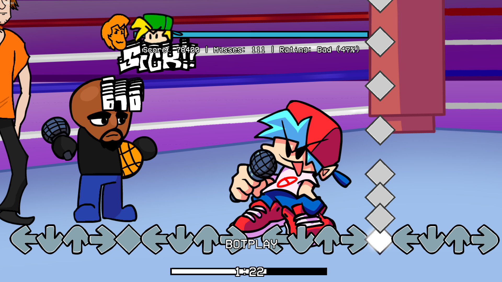 Cosmic Cessation 1k Mod for Friday Night Funkin' | FNF Mods