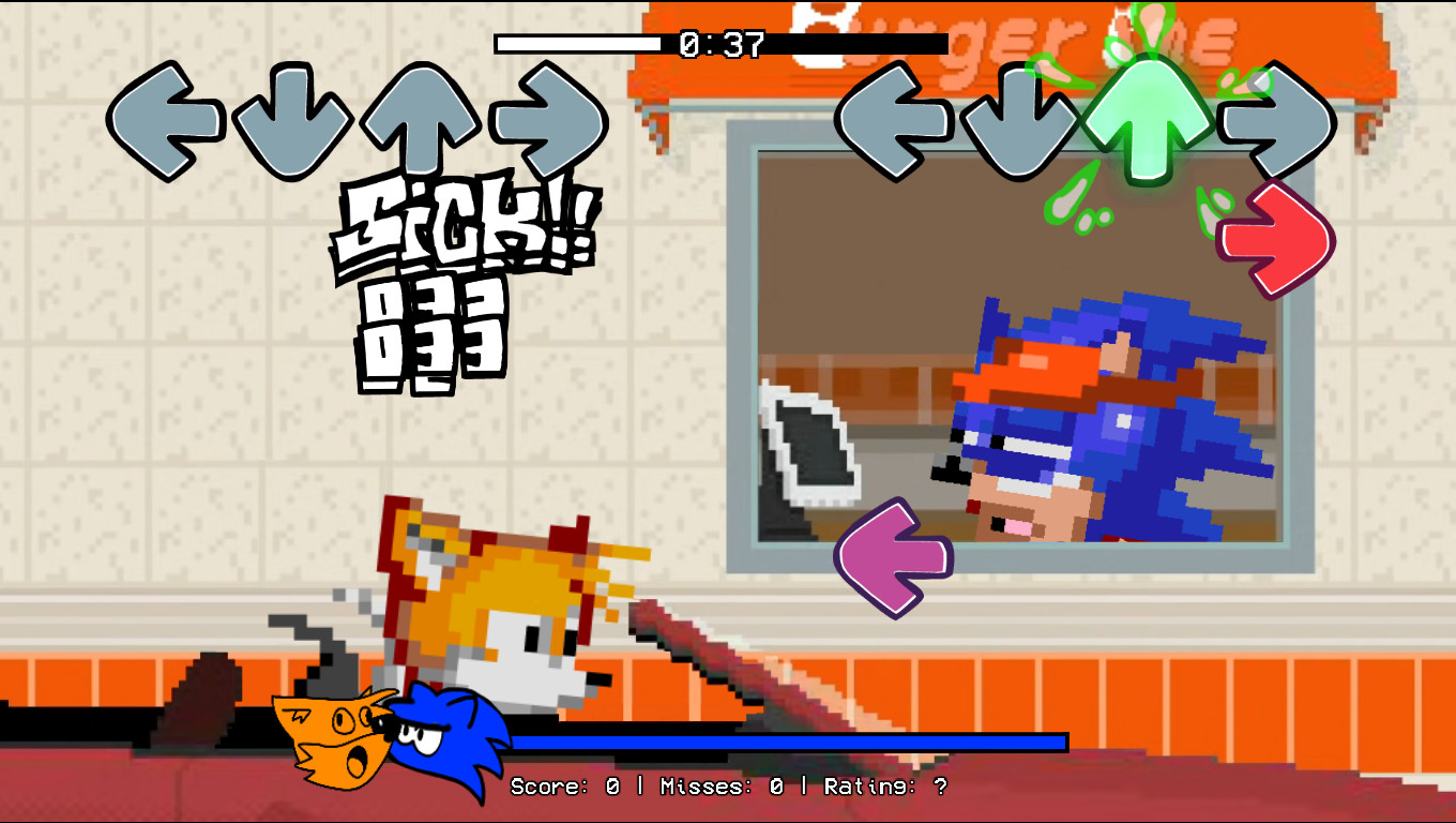 Dorkly Sonic and Tails Sing Hungry [Friday Night Funkin'] [Mods]