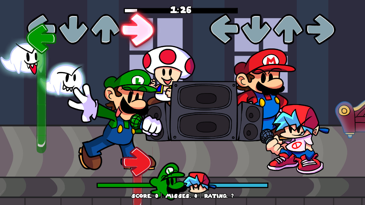 FNF: VS. Mario Ultra Rebooted [DEMO] [Friday Night Funkin'] [Mods]