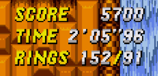 Leftover Rings Counter for Arcade Mode Mod for Sonic The Hedgehog 2 ...