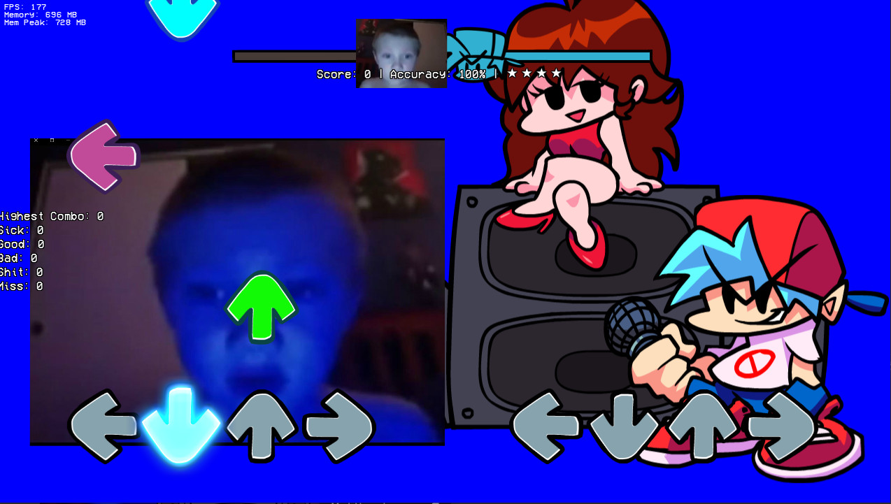 Chris Turns Blue [Friday Night Funkin'] [Mods]