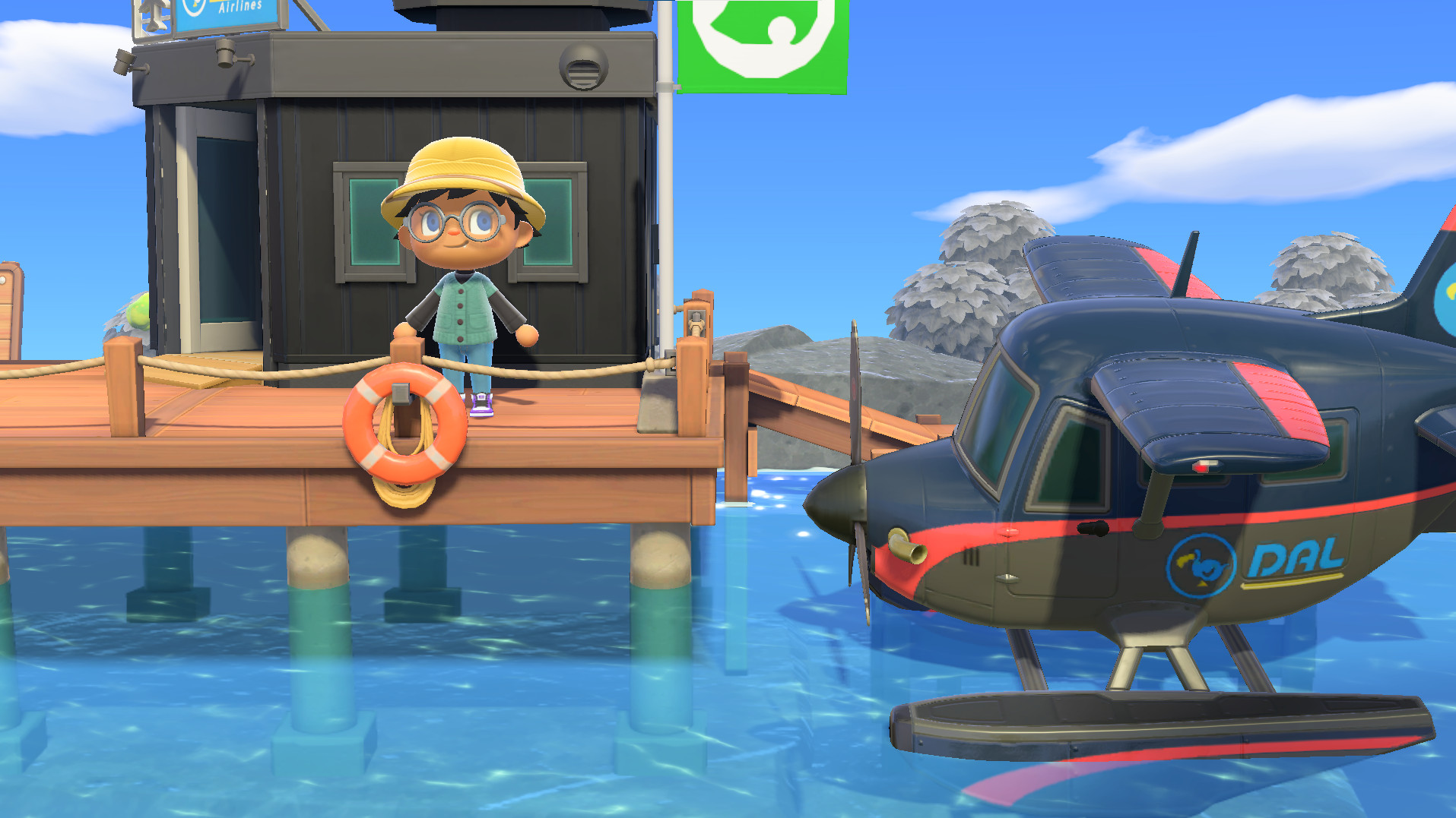 DAL Plane Black Mod for Animal Crossing: New Horizons | ACNH Mods