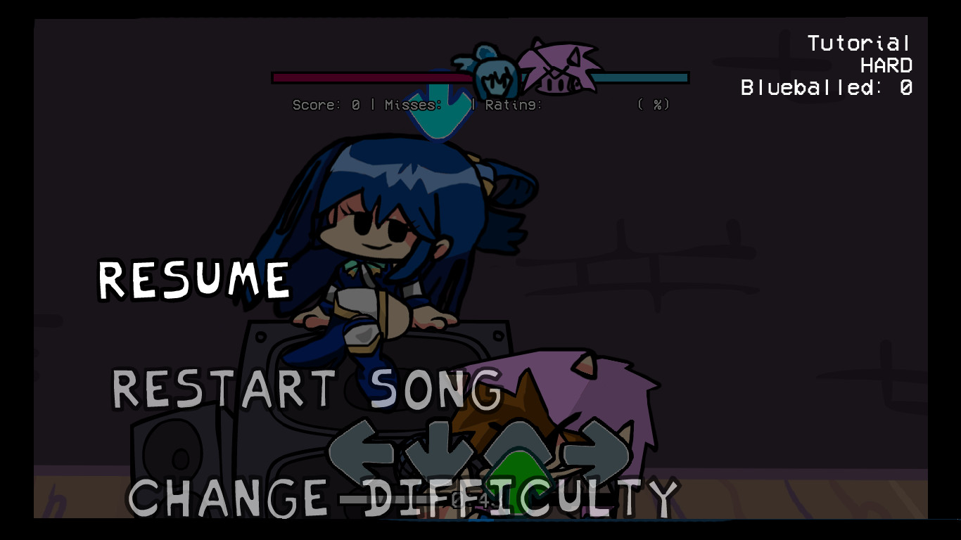 Aqua (Konosuba) over Girlfriend Mod for Friday Night Funkin' | FNF Mods