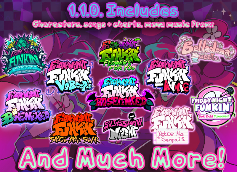 FNF ONLINE VS PLUS | Songs + Characters Mod Pack. Mod for Friday Night ...