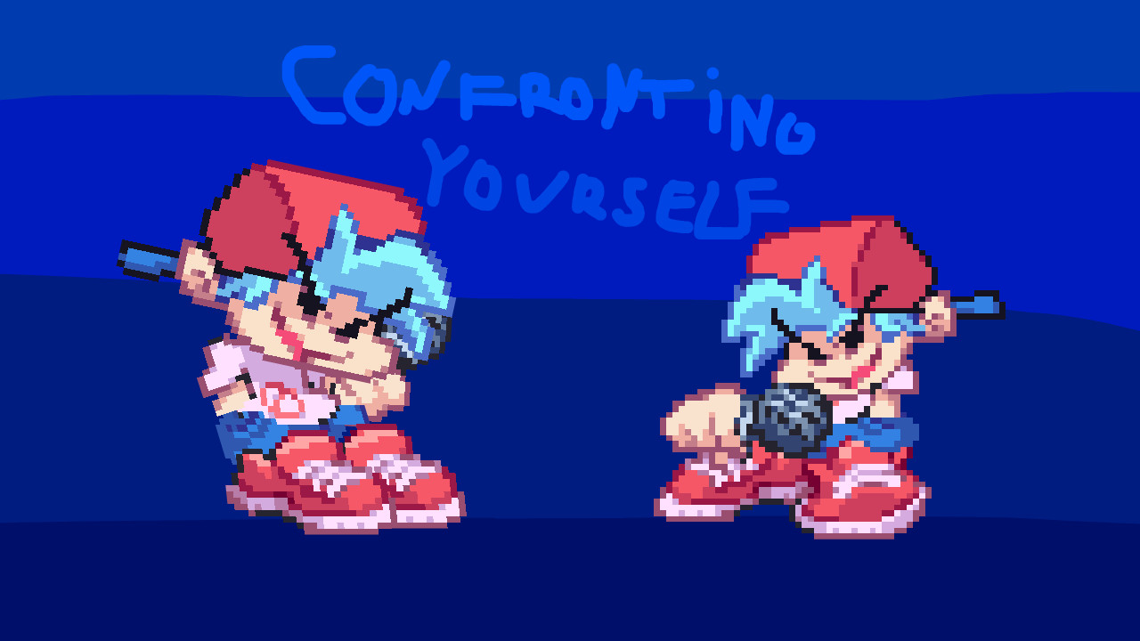 Confronting yourself Pixel BF Mod for Friday Night Funkin' | FNF Mods
