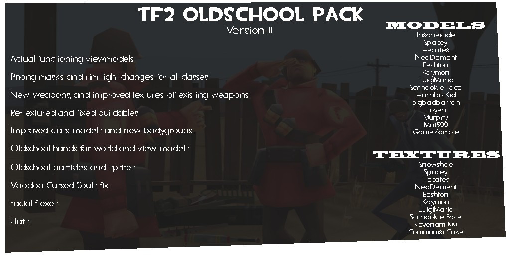 Tf2 Oldschool Pack Fix 2022 Mod for Team Fortress 2 | TF2 Mods