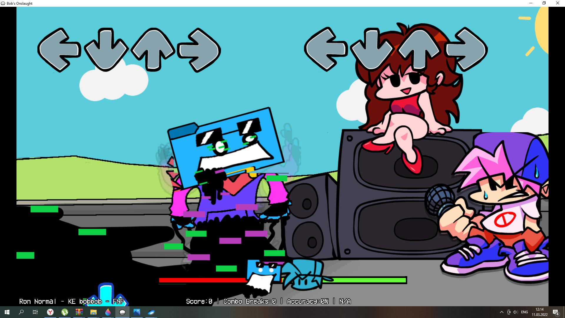 VS corrupted b-side RON Mod for Friday Night Funkin' | FNF Mods