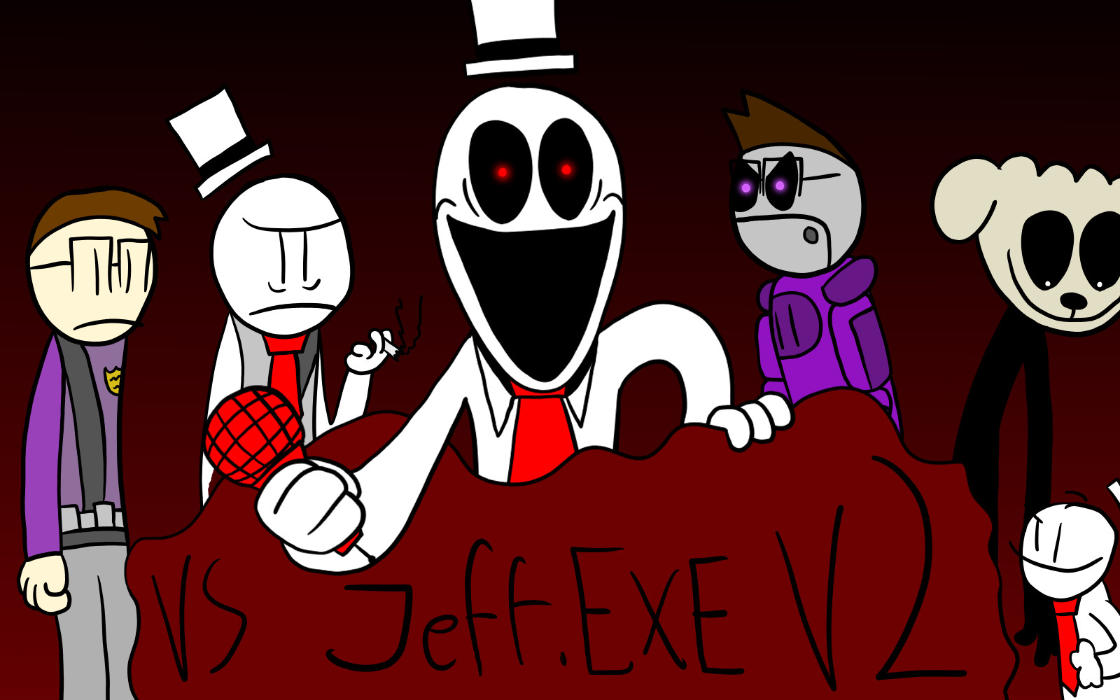 Vs. Jeff.exe (V.2 OUT NOW!!!) Mod for Friday Night Funkin' | FNF Mods