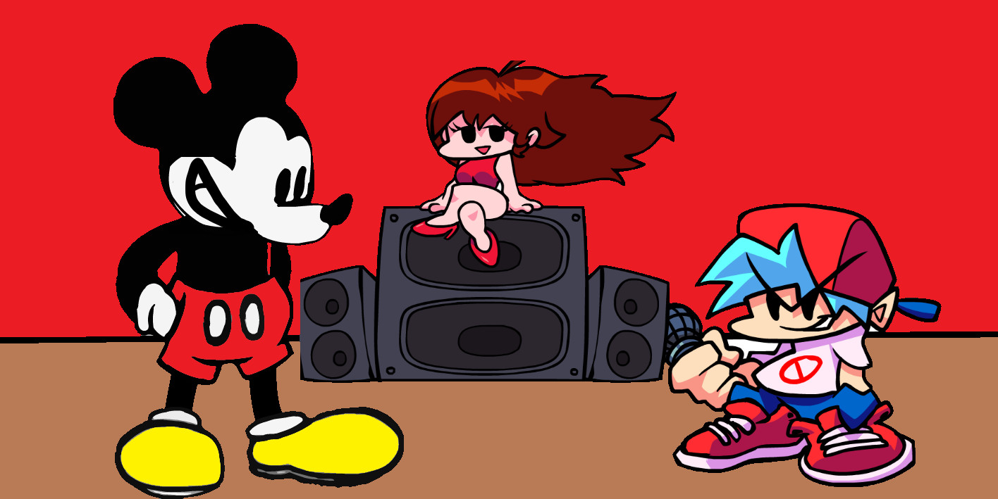 mickey mouse pintado Mod for Friday Night Funkin' | FNF Mods