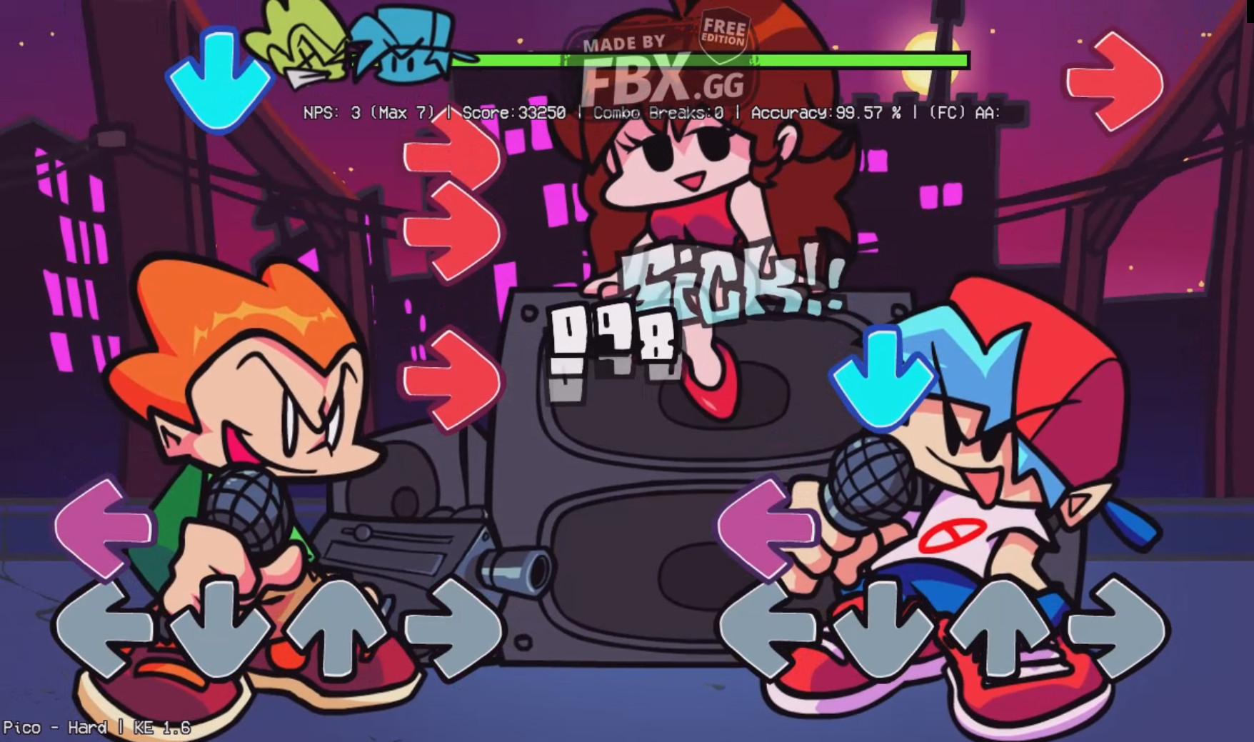 Friday Night Funkin' Kade Engine Pico Rechart [Friday Night Funkin'] [Mods]