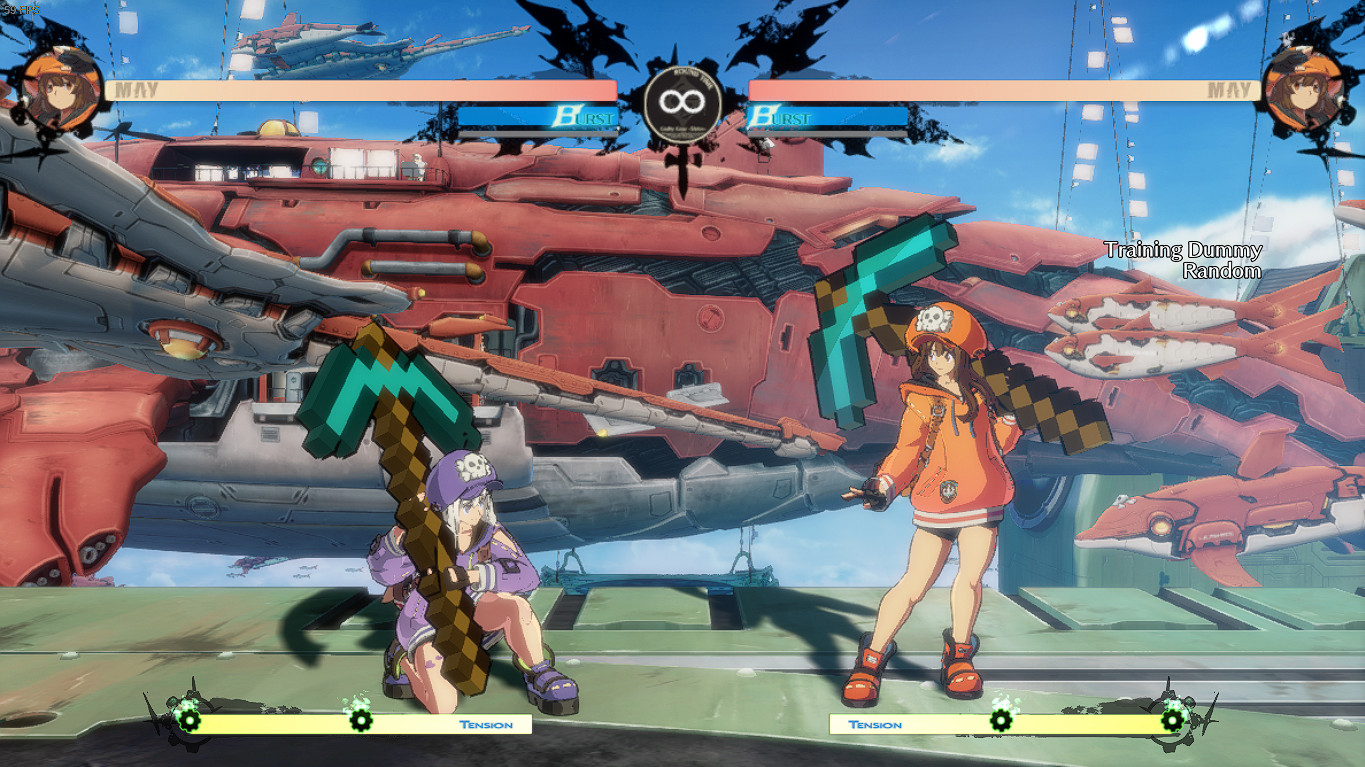 Minecraft Pickaxe for May Mod for GUILTY GEAR -STRIVE- | GGST Mods