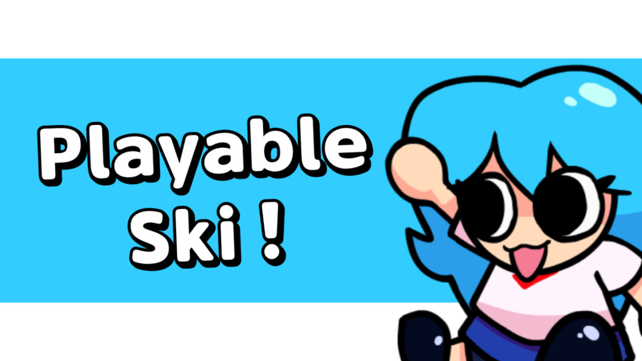 Playable Ski ! Mod for Friday Night Funkin' | FNF Mods