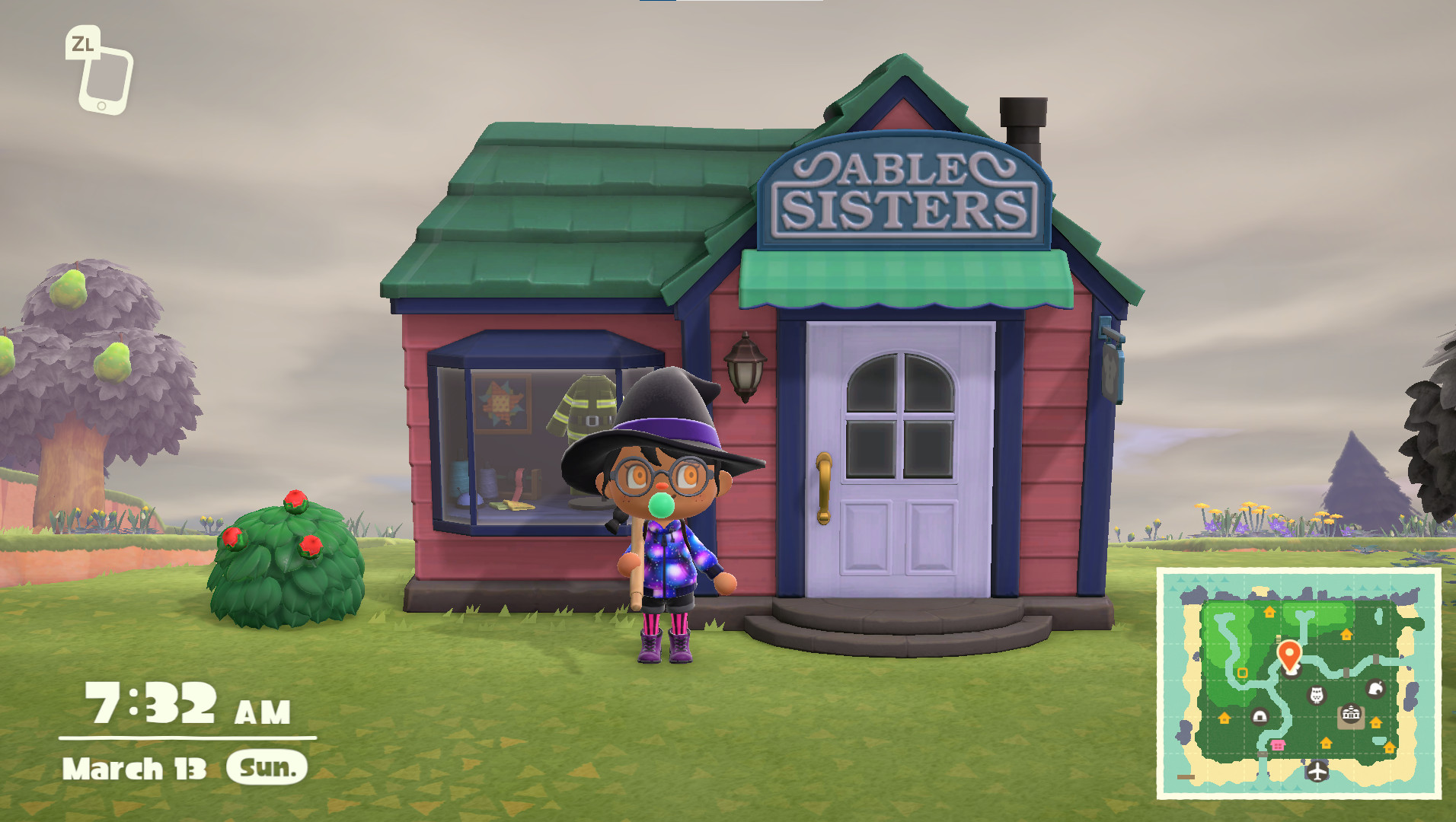 Able Sisters Faithful-Based Recolor (Exterior) Mod for Animal Crossing ...
