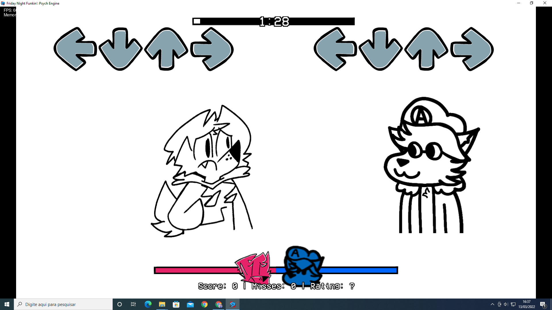 The FNF Community is Horrible but with 2 wolves [Friday Night Funkin ...