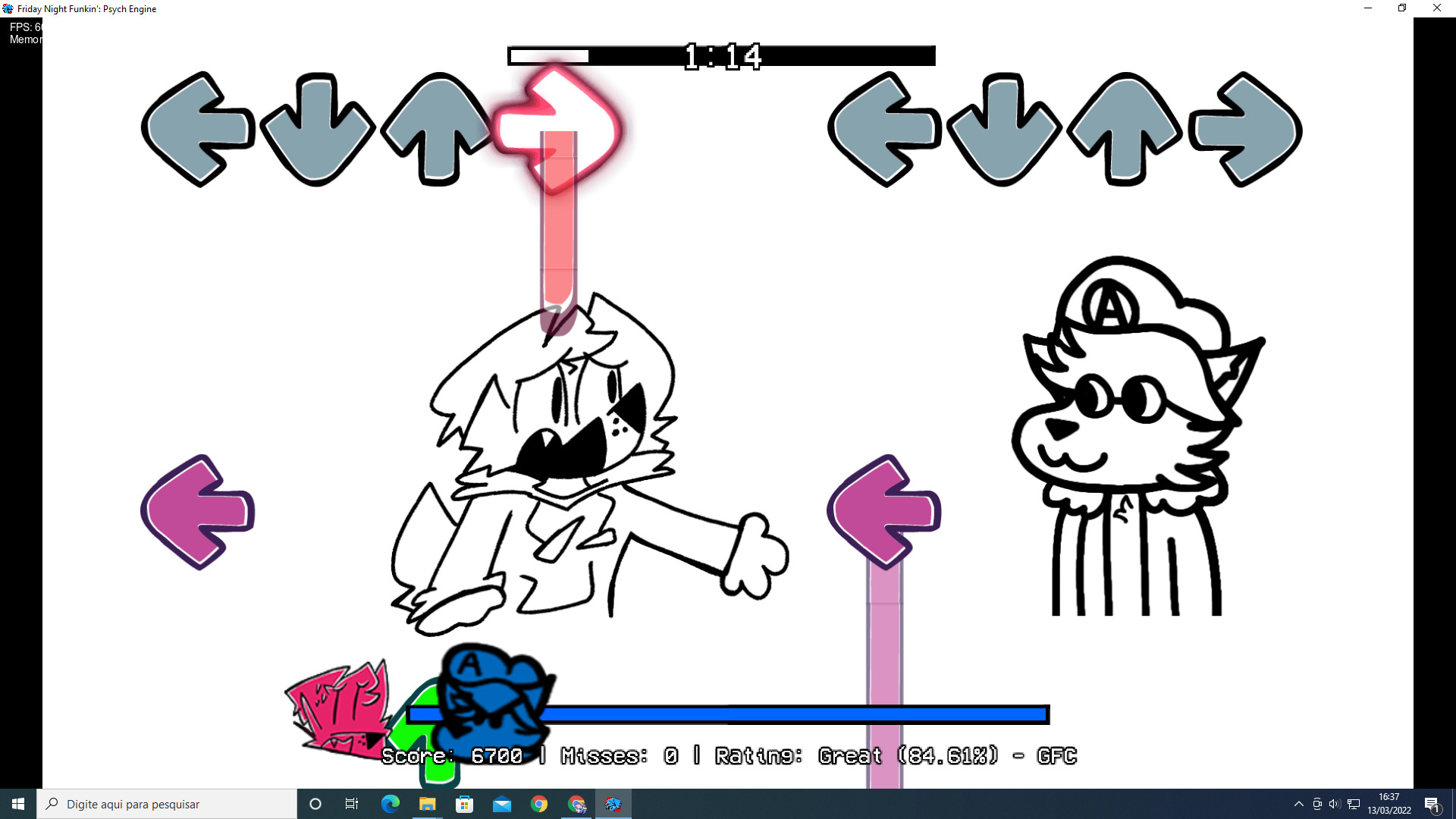 The FNF Community is Horrible but with 2 wolves [Friday Night Funkin ...