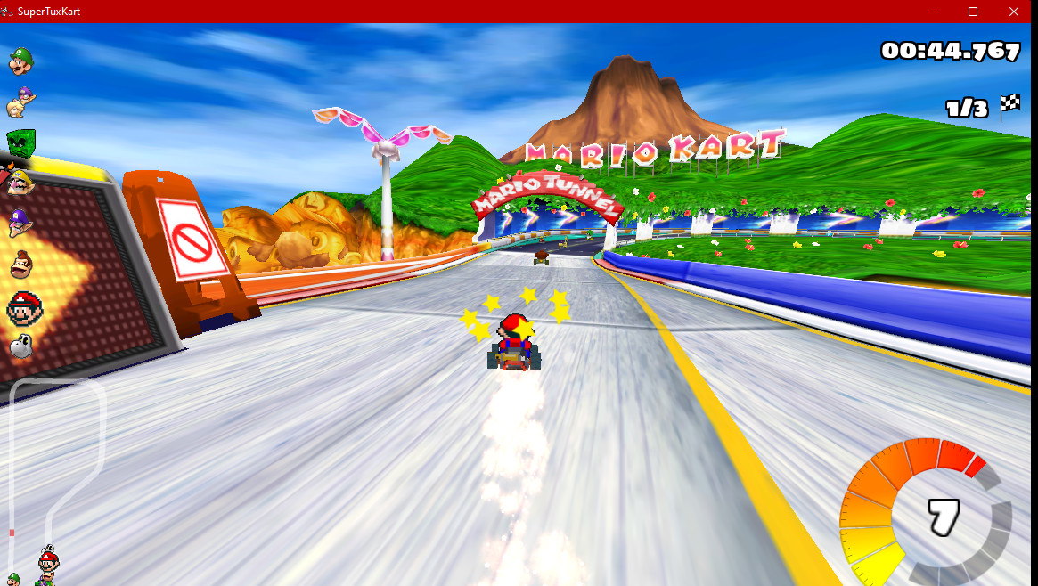 GP2 Mario Highway Mod for SuperTuxKart | STK Mods