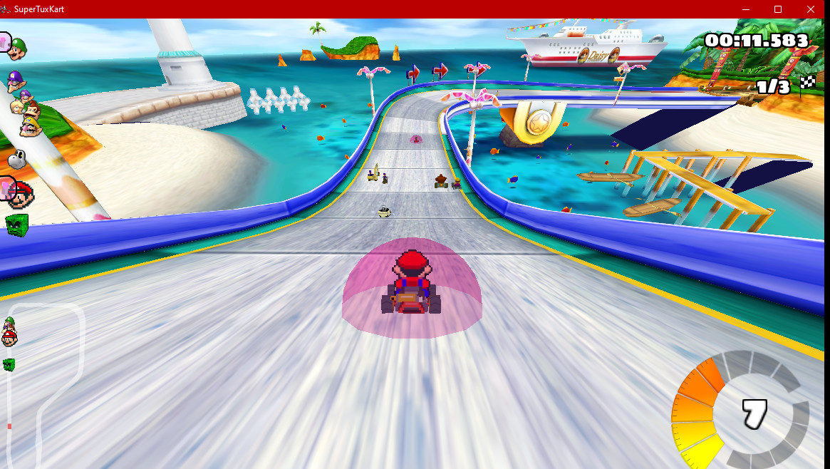 GP2 Mario Highway Mod for SuperTuxKart | STK Mods