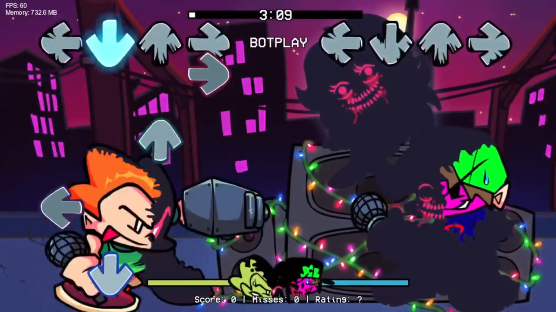 Half Corrupted FNF PC TEMA Skin [Friday Night Funkin'] [Mods]