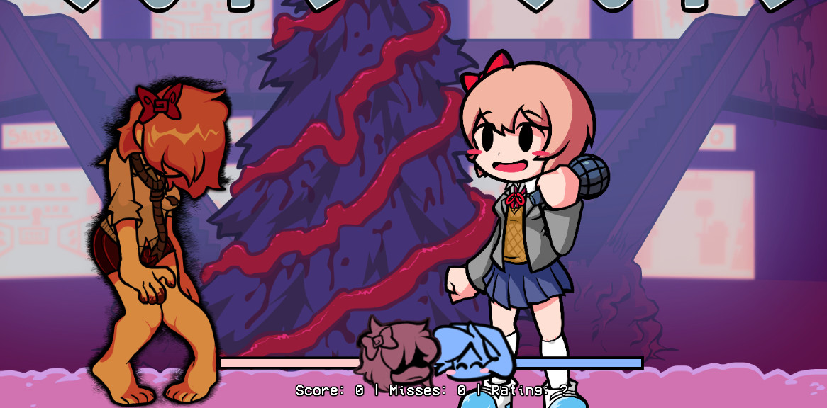 Sayori Vs her Sadness Genesis Cover [Friday Night Funkin'] [Mods]