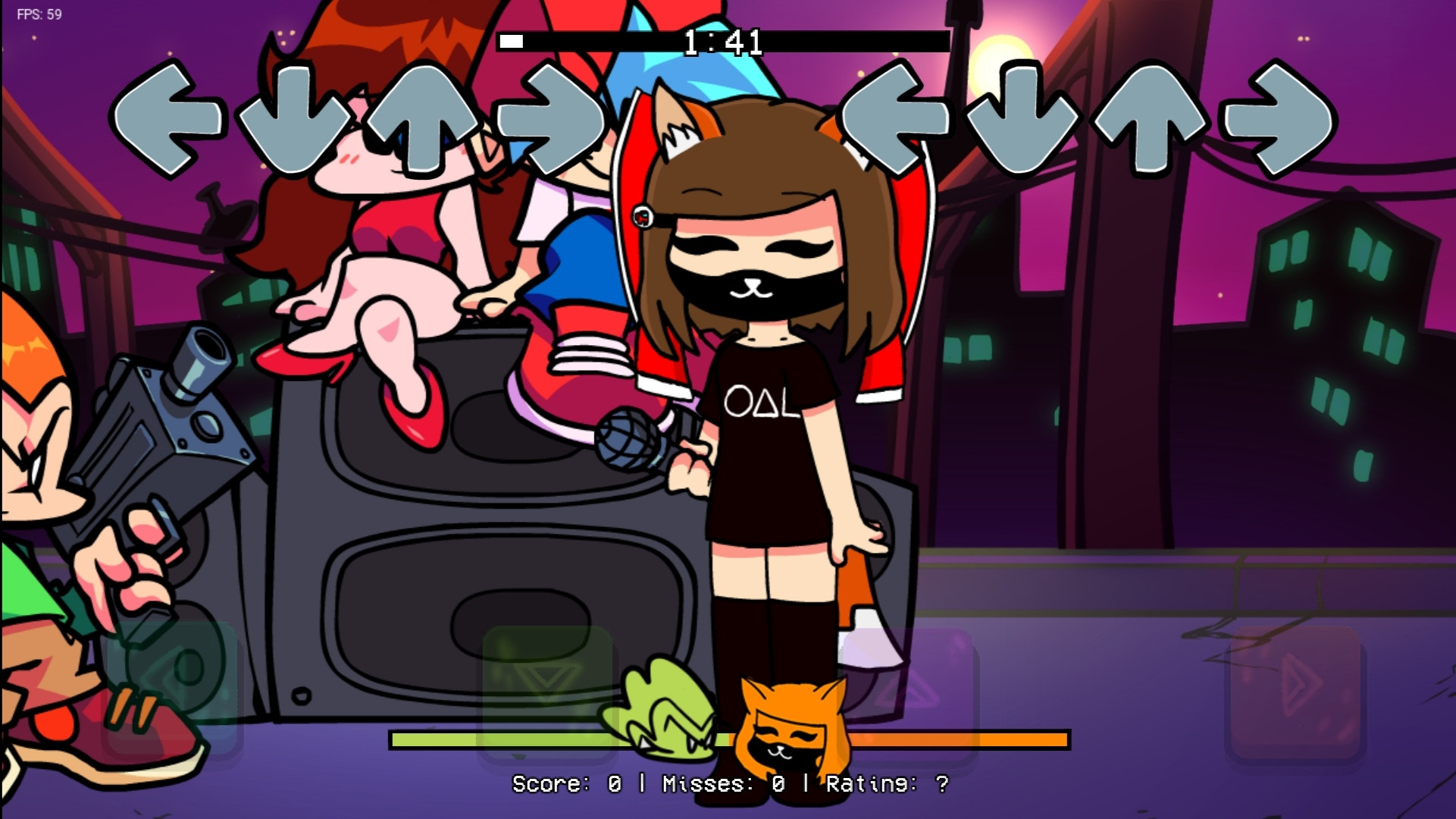 Vs Fox Girl Mobile Port Demo Mod for Friday Night Funkin' | FNF Mods