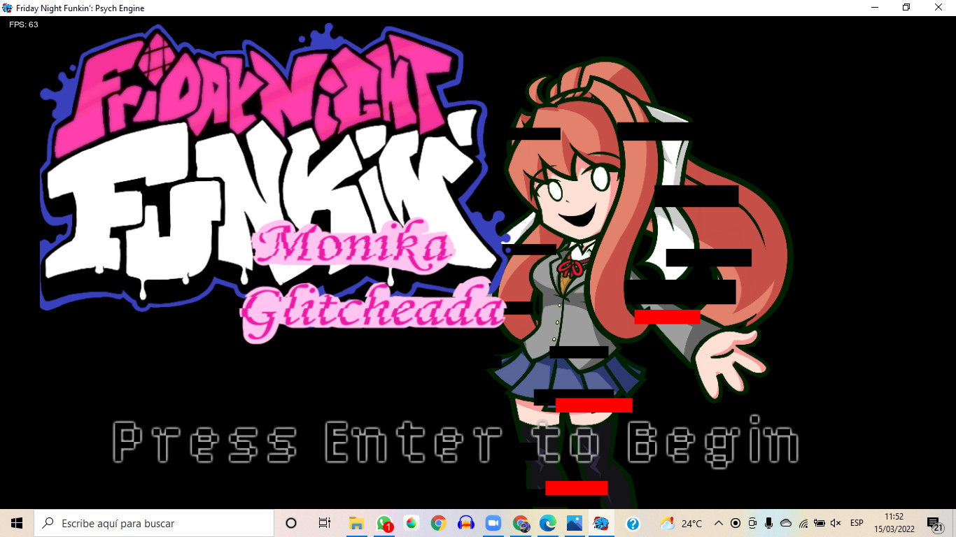 Corrupted Hero Monika y Monikhrome Mod for Friday Night Funkin' | FNF Mods