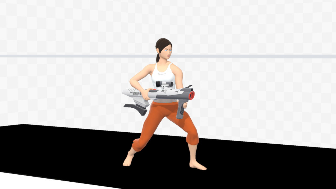 Chell Wii Fit Trainer (Portal) Mod for Super Smash Bros. Ultimate ...