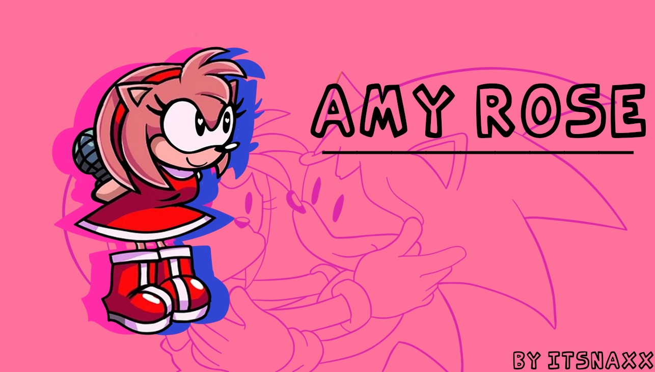 Amy Rose over BF Sonic Rhythm Rush (no icon) Mod for Friday Night ...
