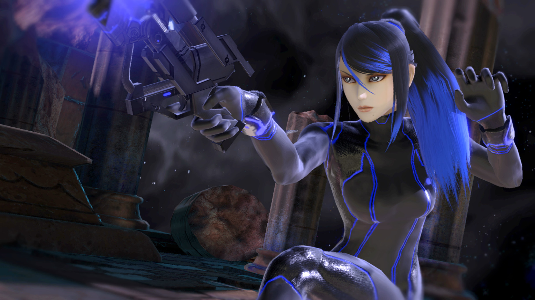 Black & Blue Zero Suit Samus Mod for Super Smash Bros. Ultimate | SSBU Mods