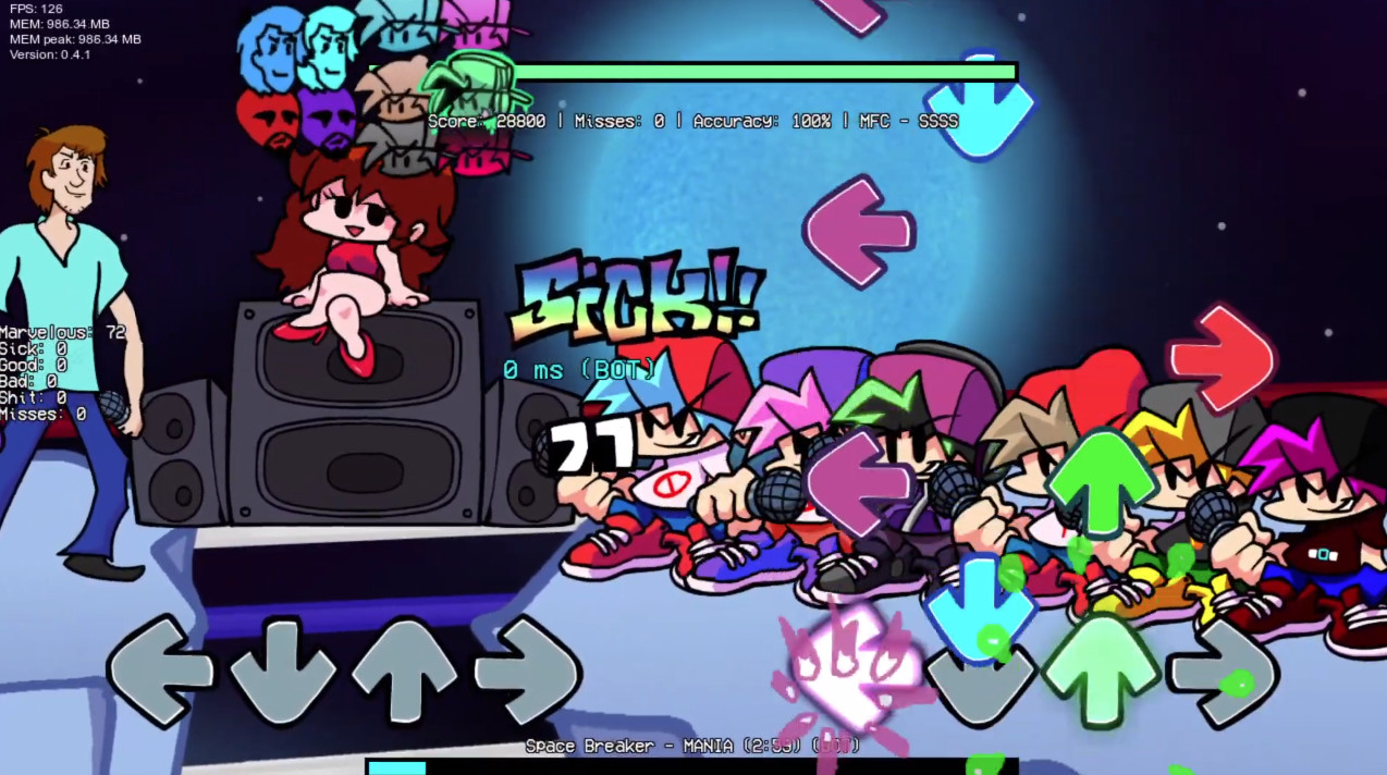 Ronezkj15 & Spurk FNF MANIA rechart Mod for Friday Night Funkin' | FNF Mods